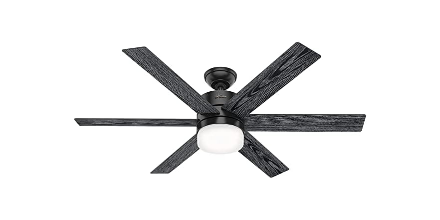 Hunter 54" Matte Black Ceiling Fan