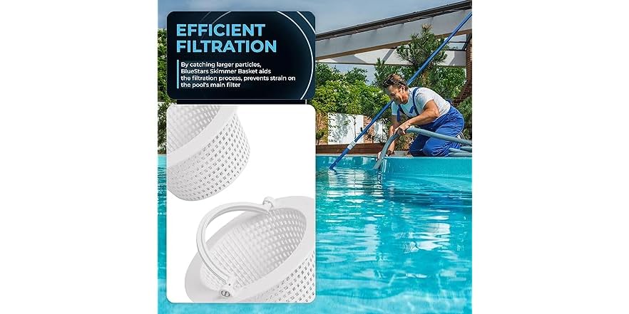 Above Ground Pool Skimmer Basket 2 Pack