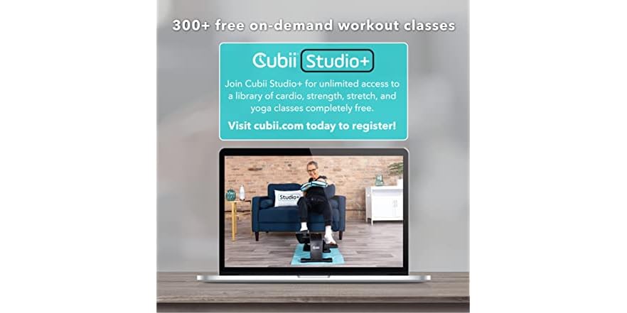 Cubii JR1 Under Desk Elliptical Purple