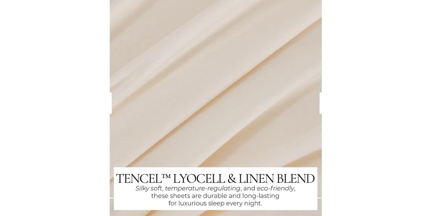 Hotel Style 20193 Lyocell & Linen Blend Sheet Set