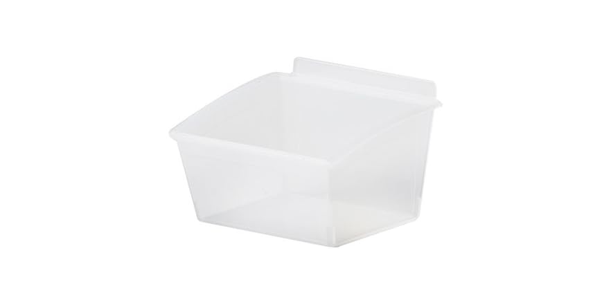 Flow Wall Small Hard Bins 5-Pack, Clear