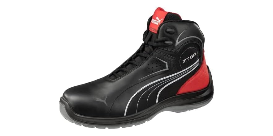 PUMA 632615 Mens Touring Black Mid Industrial Shoe