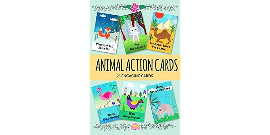 Animal Action Cards - 25 Engaging Cards