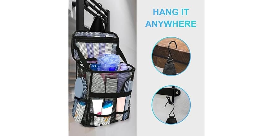 NOBLIGOAL Mesh Shower Caddy Bag