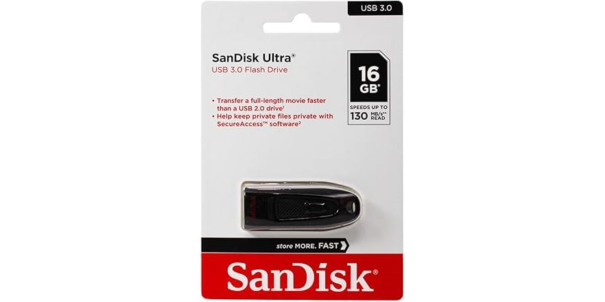 SanDisk Ultra USB Flash Drive 16GB