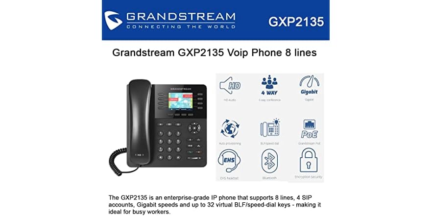 Grandstream GRANDSTREAM GXP2135 Grandstream GS-GXP2135 (Open Box)