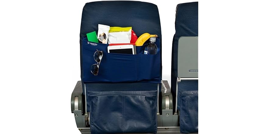 Airplane Tray Organizer 4 Storage Pockets