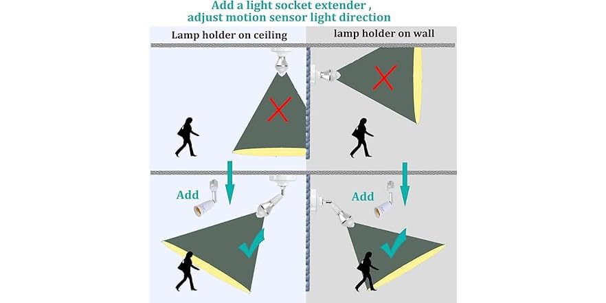 4 Pack Light Socket Extenders