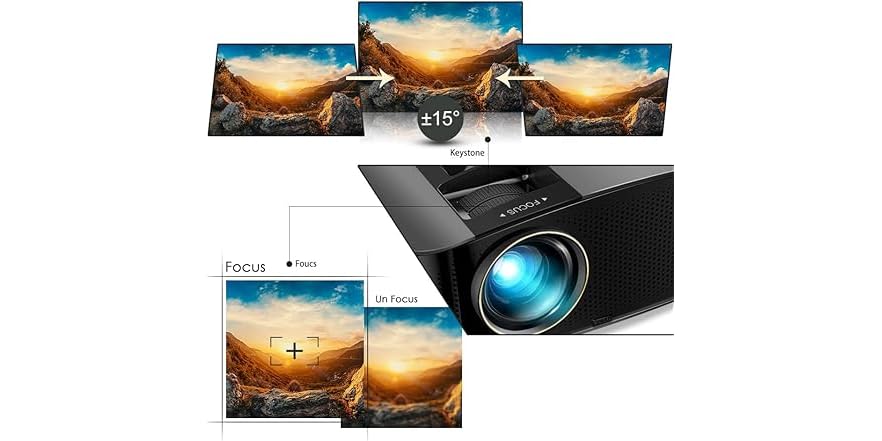 GooDee YG600 1080p Outdoor Projector