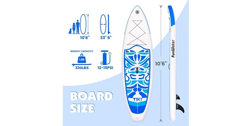 FunWater Inflatable Stand Up Paddle Board