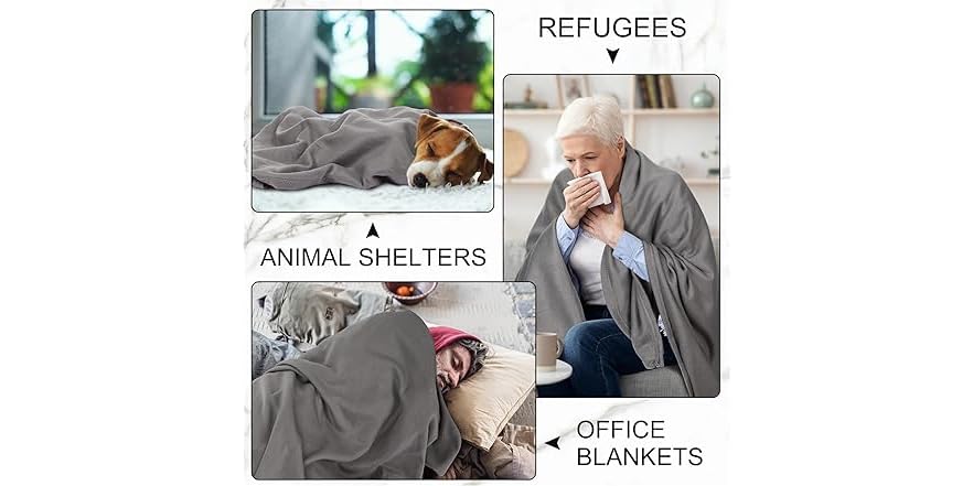 50 PC Soft Fleece Throw Blankets