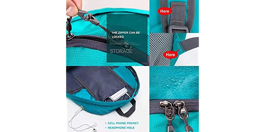 IdealTech Lightweight Packable Backpack