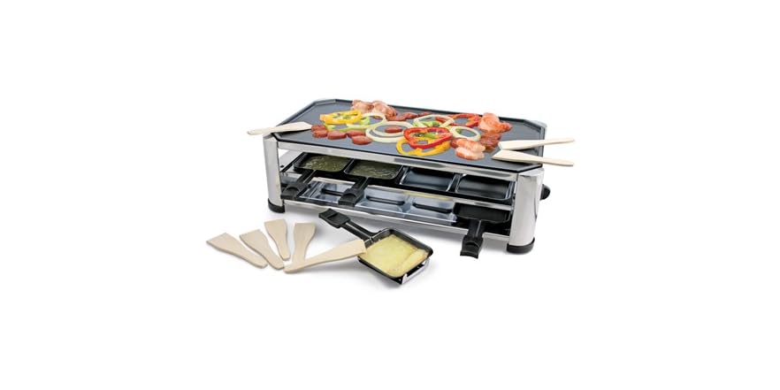 Swissmar 8 Person S/S Raclette Grill Cast Aluminum