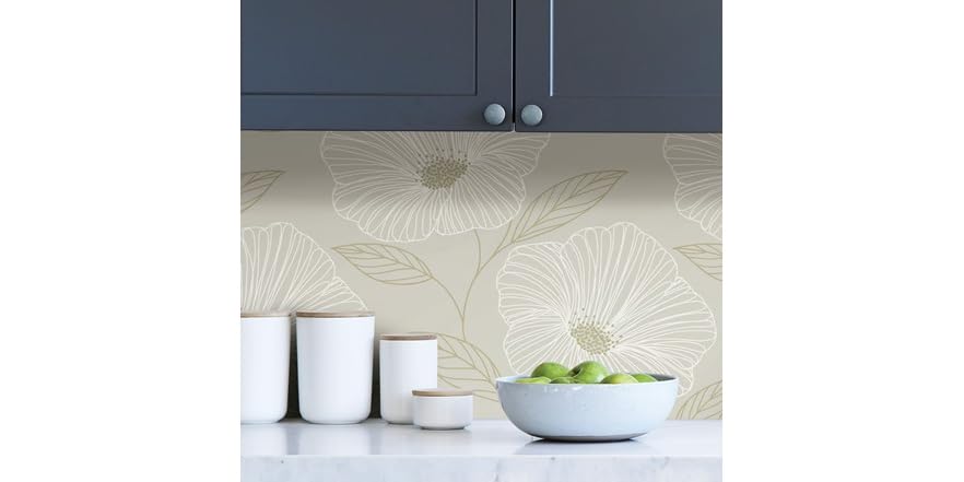 Dove Floweret Peel & Stick Wallpaper