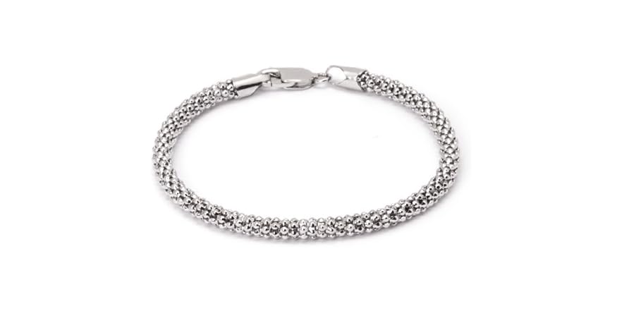 7.5" Sterling Silver Coreana Chain Bracelet