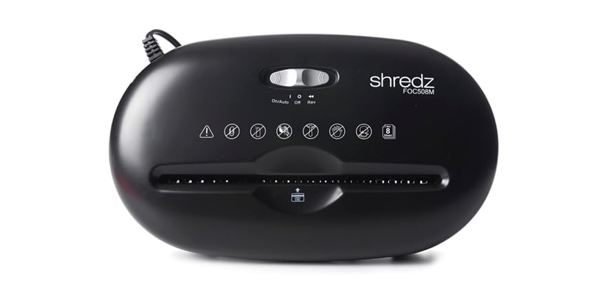 Shredz 8-Sheet Cross-Cut Paper Shredder