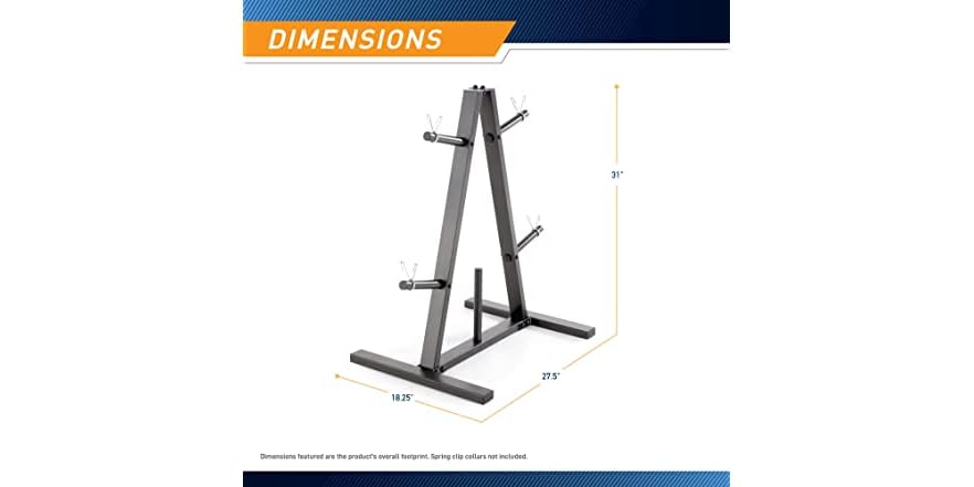 Marcy Standard Weight Plate Tree 1-In Plates (Open Box)
