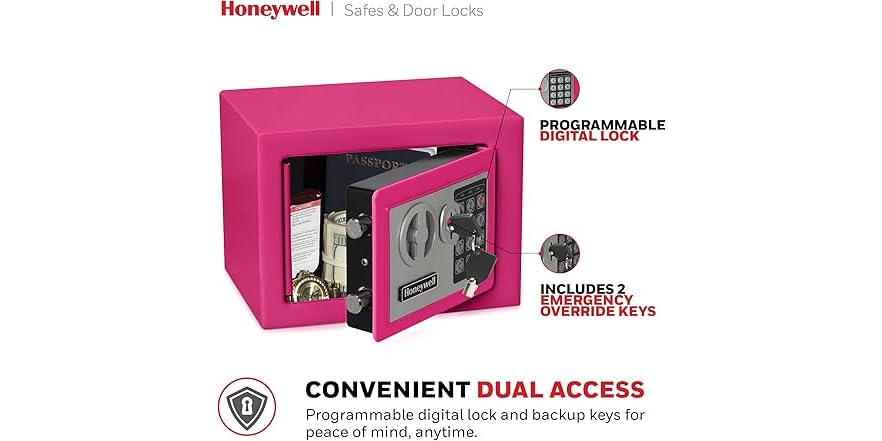 Honeywell Bolt Down Small Safe Box with Digital Lock