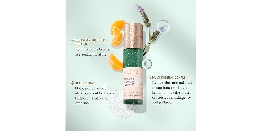 Biossance Squalane+Hyaluronic Toning Mist