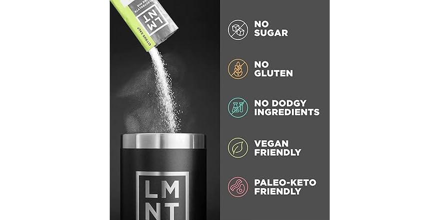 (8 Ct) LMNT Zero Sugar Electrolytes Sample Pack