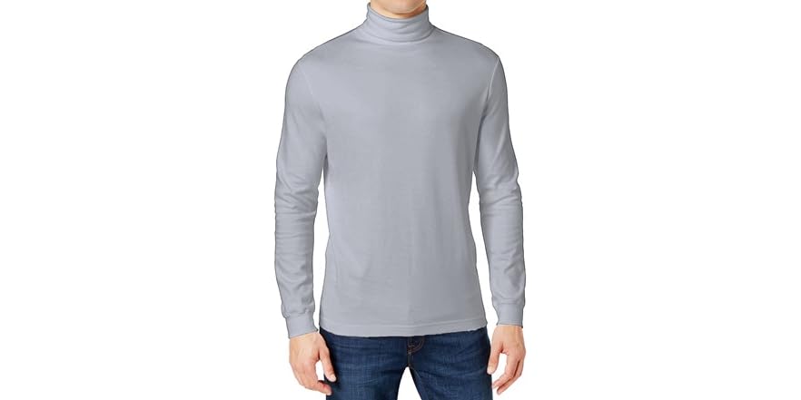 Mens Long Sleeve Turtle Neck Shirt