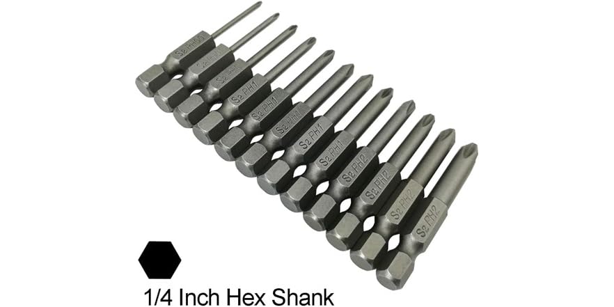 Phillips Cross Screwdriver Bits 24 Piece