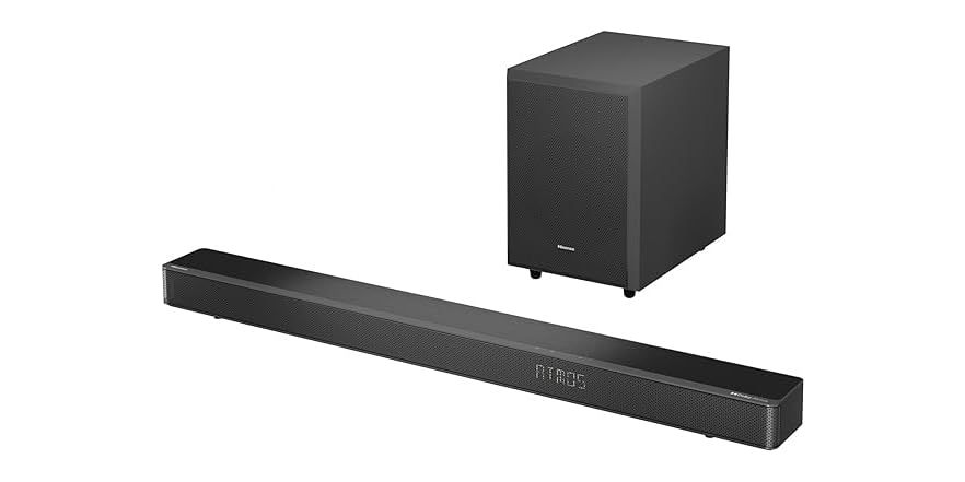 Hisense 440W 3.1.2Ch Dolby Atmos Soundsystem with Wireless Subwoofer ...