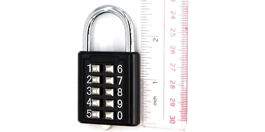 2 Pack Push Button Combination Padlock