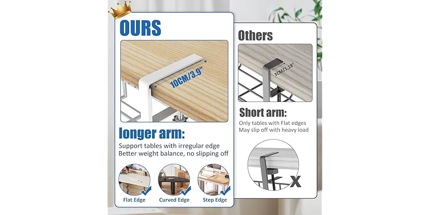 Retractable Desk Cable Management Tray
