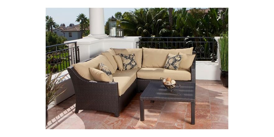 Delano 4-Pc Corner Sectional & Table