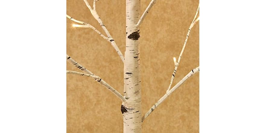 Hairui Pre Lit Artificial Brown Tree