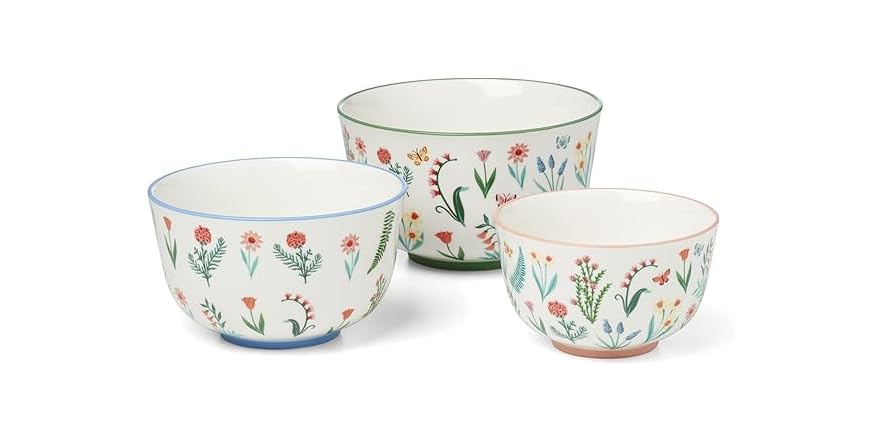 Oneida Serveware, First Blooms Nesting Bowls Set Of 3