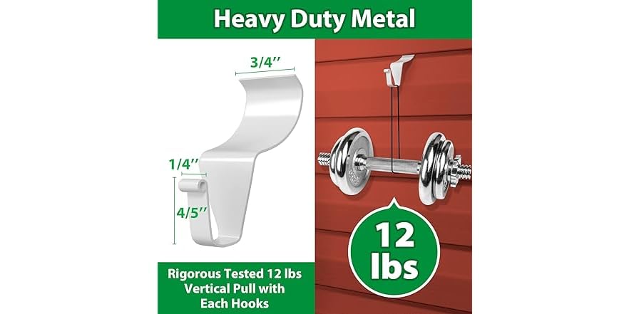 24 Pack Vinyl Siding Hooks
