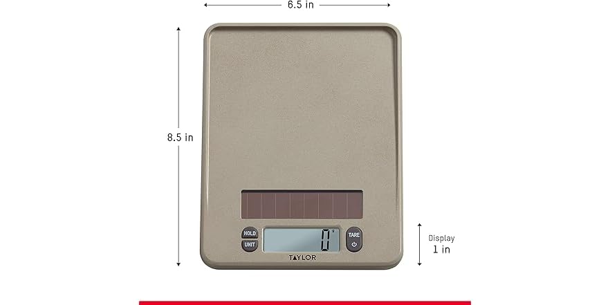 Taylor Light Powered Digital Kitchen Scale