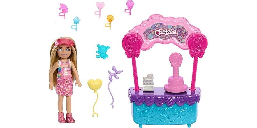 Barbie Chelsea Doll & Lollipop Stand Playset