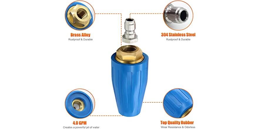 Turbo Rotary Rotating Nozzle