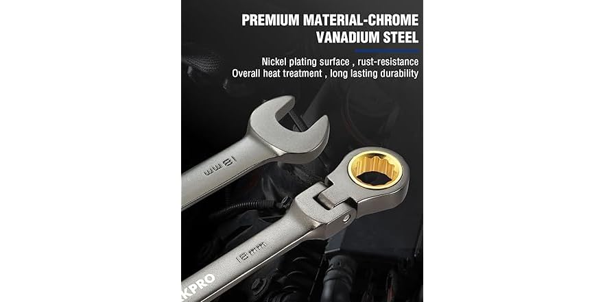 WORKPRO 18 mm Ratcheting Combination Wrench