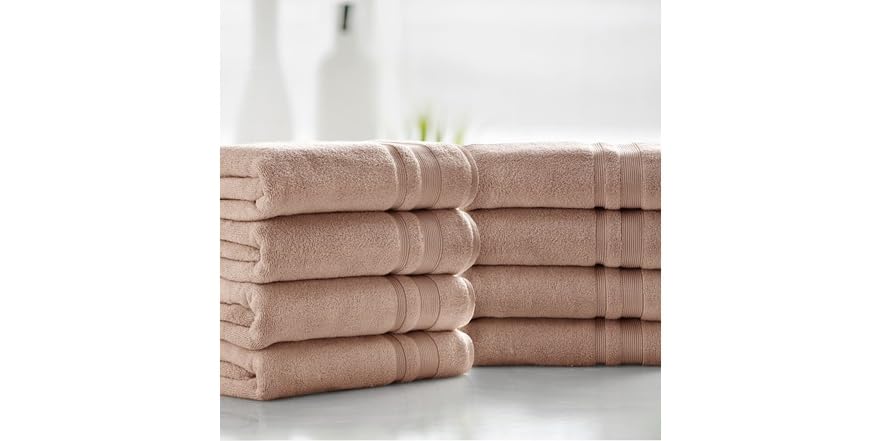 Kathy Ireland 8 Pc Plush Bath Towels