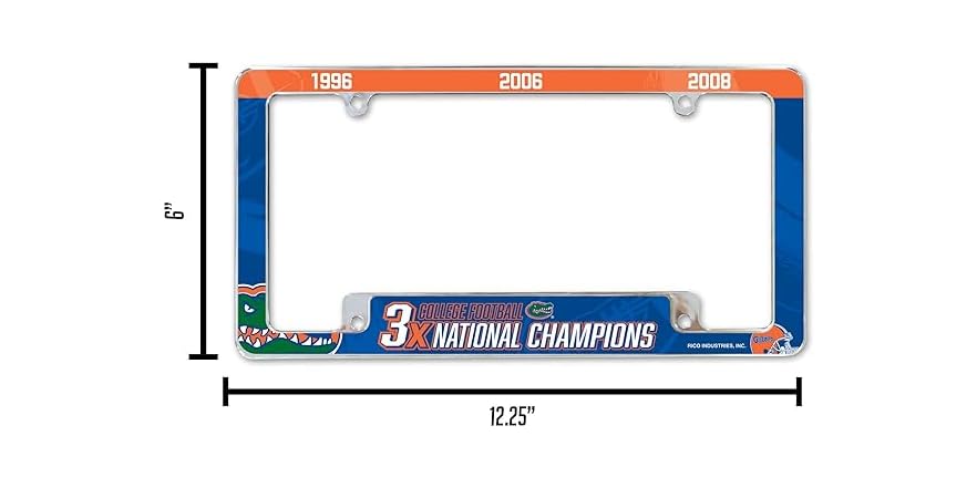 GATORS Chrome License Plate Frame