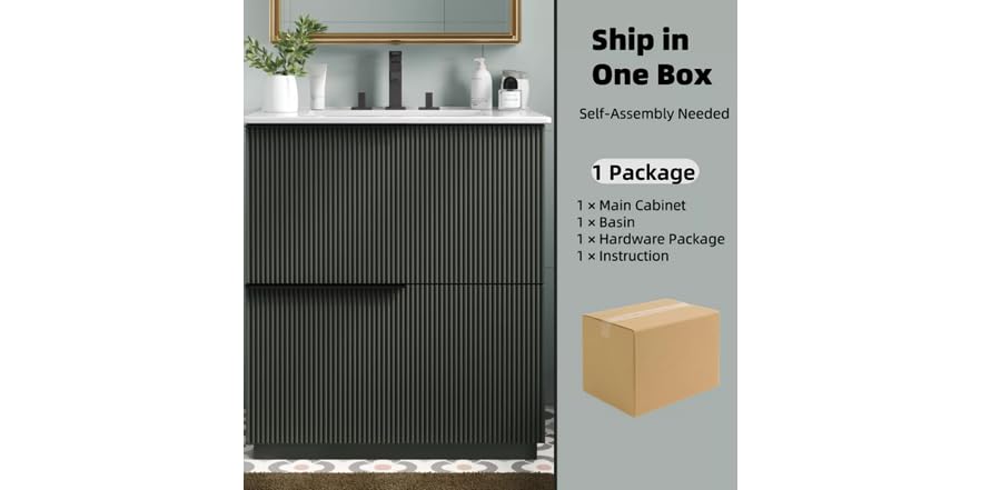 Christopher Knight Home Quillen Modern 30" Vanity