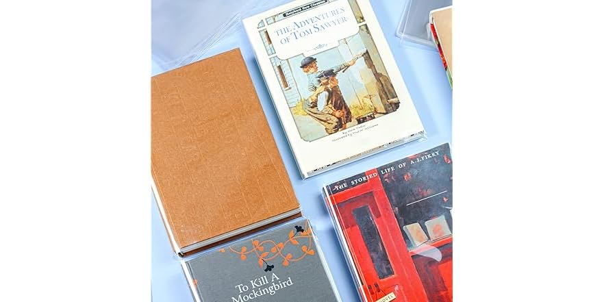 100 Pieces Clear Book Covers