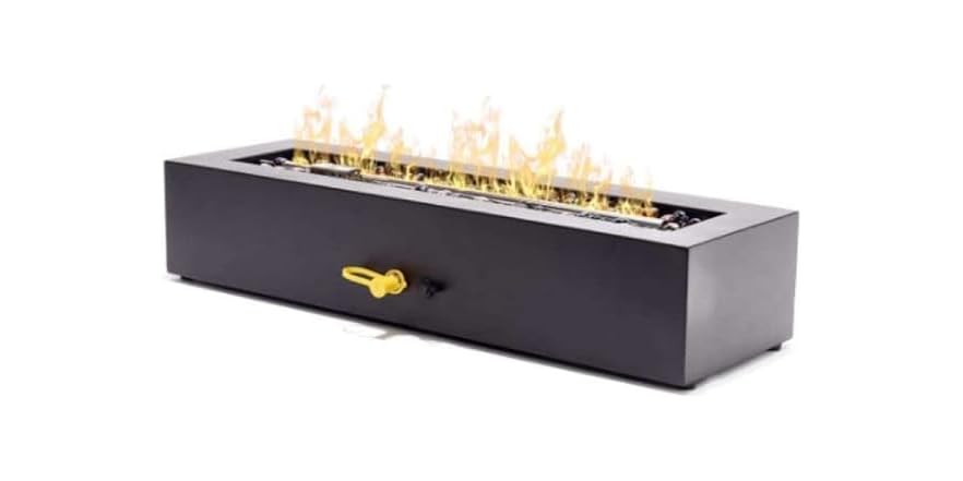 UKIAH Black 28" Tabletop Gas Fire Pit