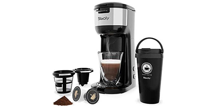 Sboly CM-1177 Single Serve K Cup Coffee Maker