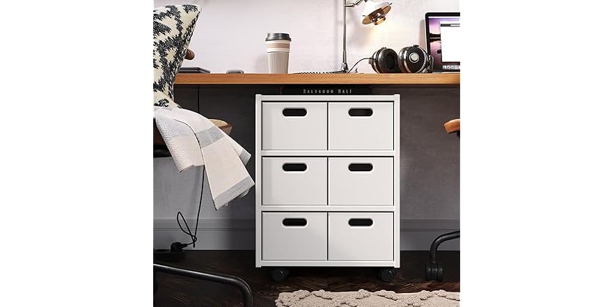 Jela Solid Wood Roll Cart Cubby
