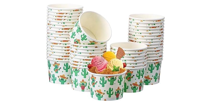 50 Pcs Cinco De Mayo Ice Cream Cups