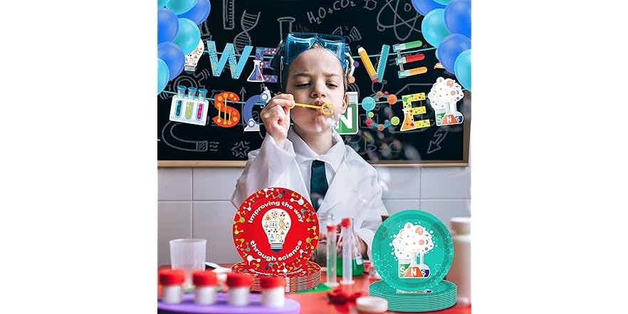 We Love Science Party Decorations 2 Pack