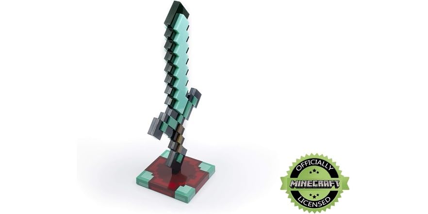 LED Minecraft Diamond Sword for Desk