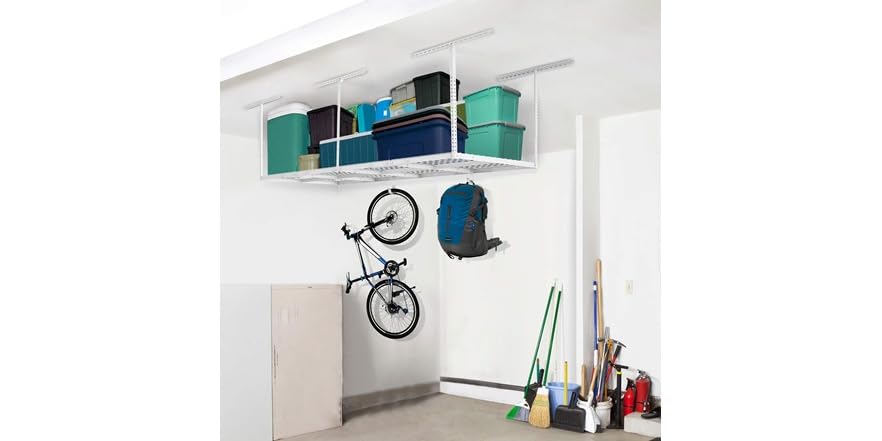 FLEXIMOUNTS 4x8 Overhead Garage Storage Rack