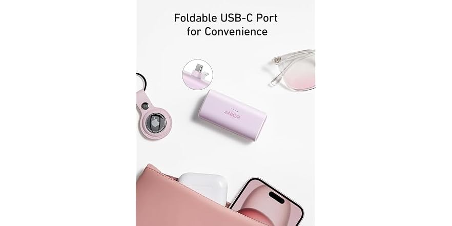 (1 or 2 PACK) Anker Nano 5,000mAh Power Bank with Built-in Lightning ...