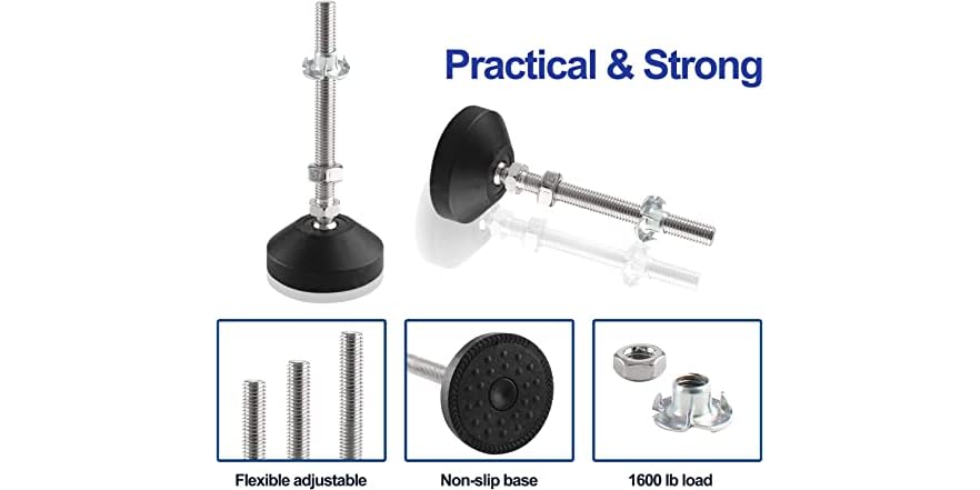 Lanzeuta 4pcs Swivel M10 Leveling Feet